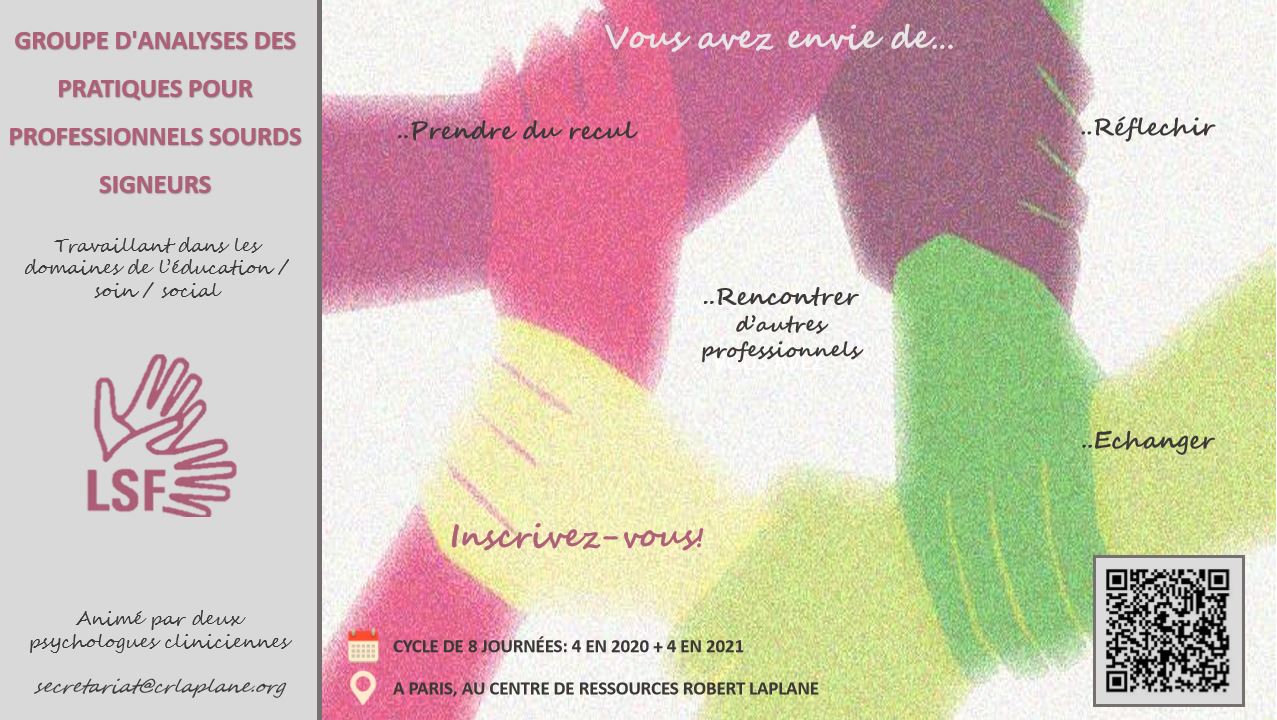 Groupe d'analyse des pratiques pour professionnels sourds en LSF ...